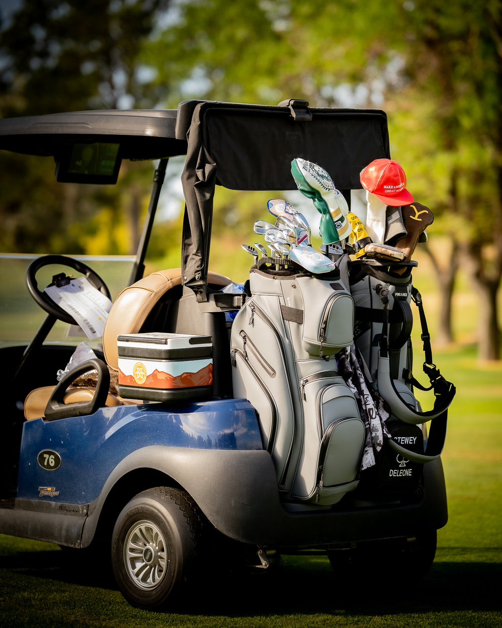 Pins & Aces Cart Bag - Flat Ash | Player Preferred Golf Bag