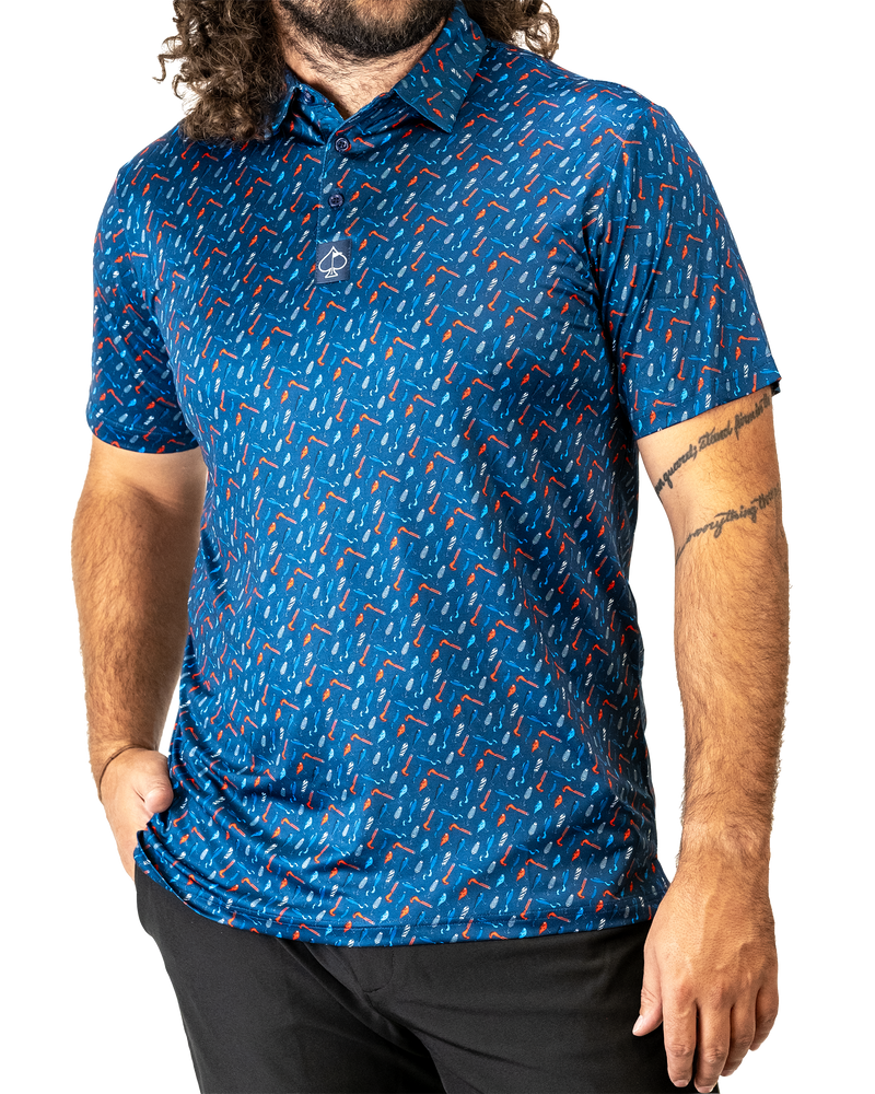 Men's Golf Polos | Signature Spade Logo – Pins and Aces