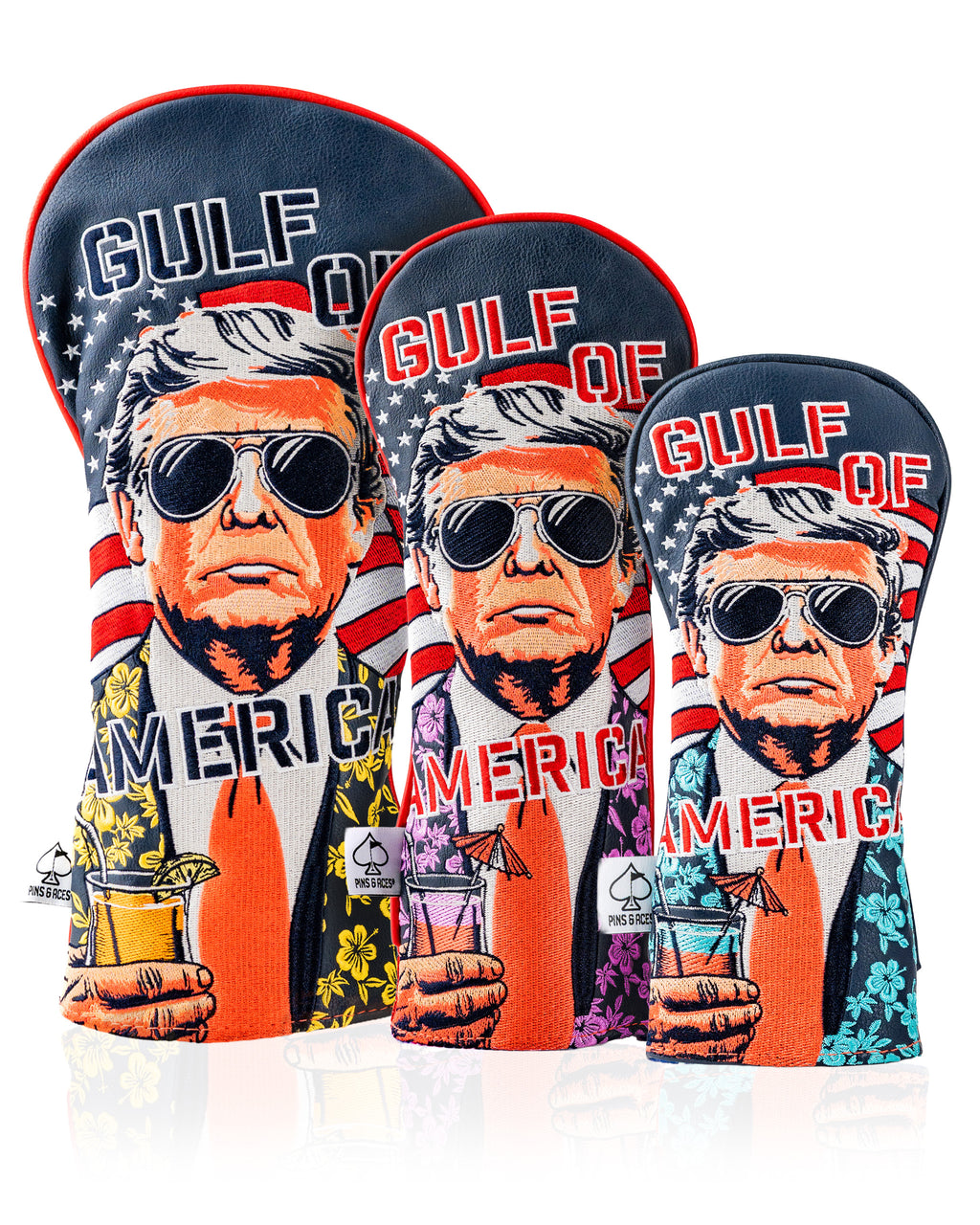 Trump Gulf Of America Headcover Set | Bold Golf Club Protection | Pins ...