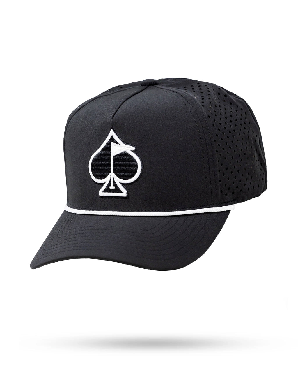 Perforated Golf Rope Hat - Black