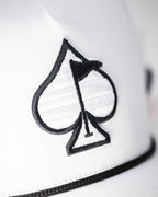 Perforated Golf Rope Hat - White
