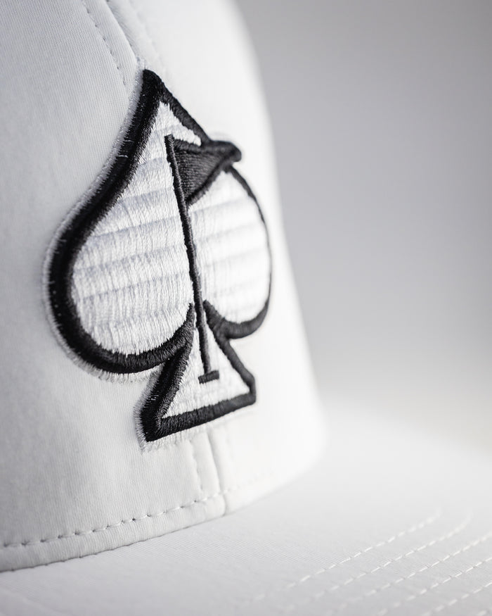 Performance Spade Golf Hat - White