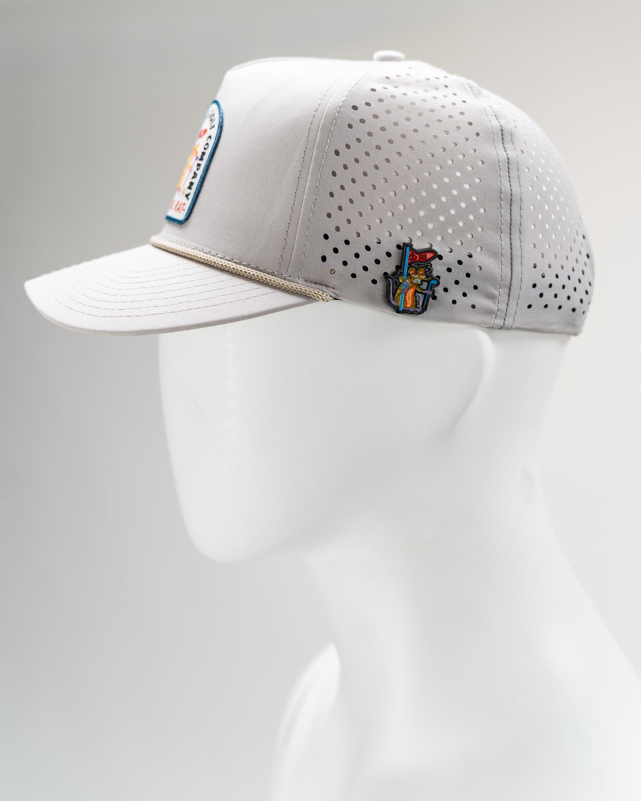 Perforated Rope Hat | Range Rat | Bone | Custom Branded Snapback