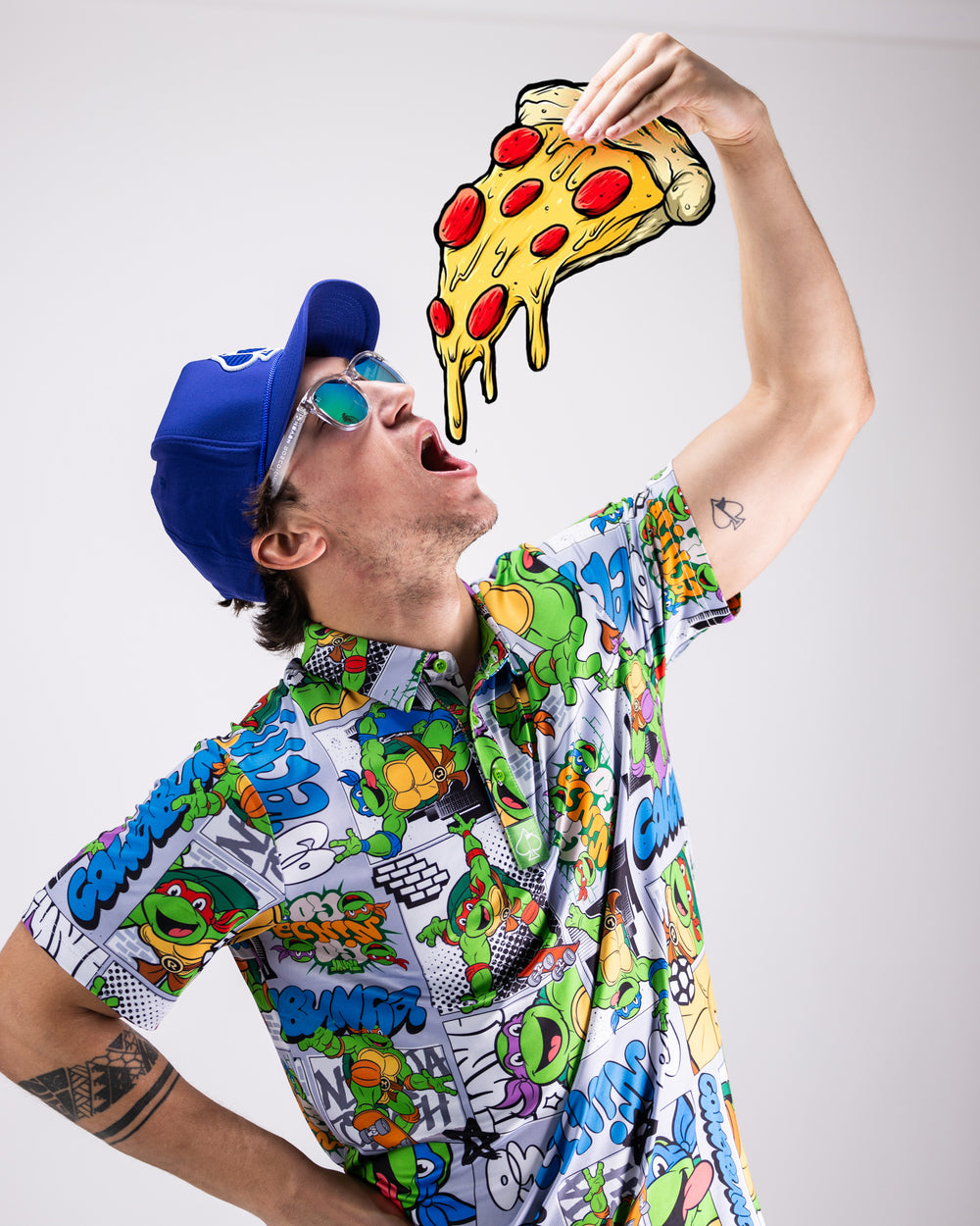 Men's Golf Polo TMNT - Comic Strip Polo