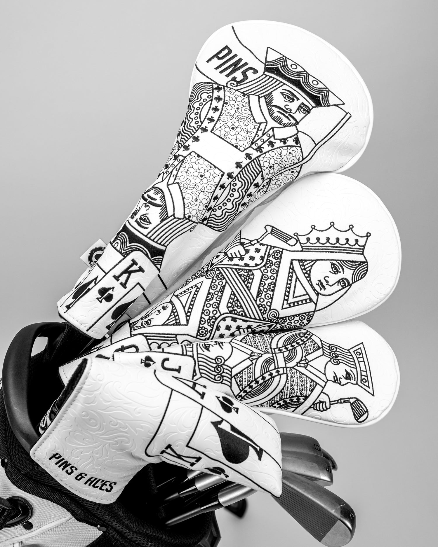 White Out Ace of Spades Blade Putter Cover - Handmade & High Quality