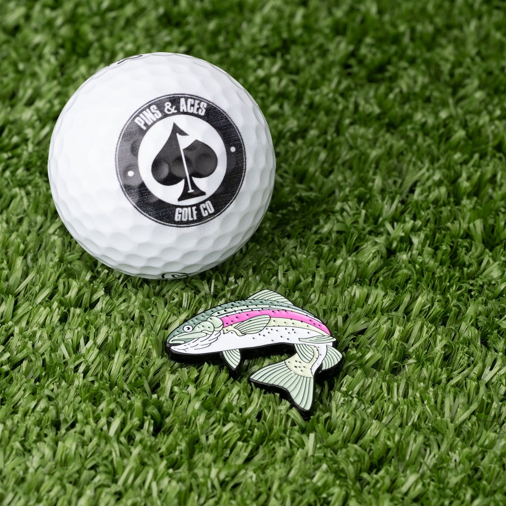 Pins & Aces Trout Ball Marker - Limited Stock